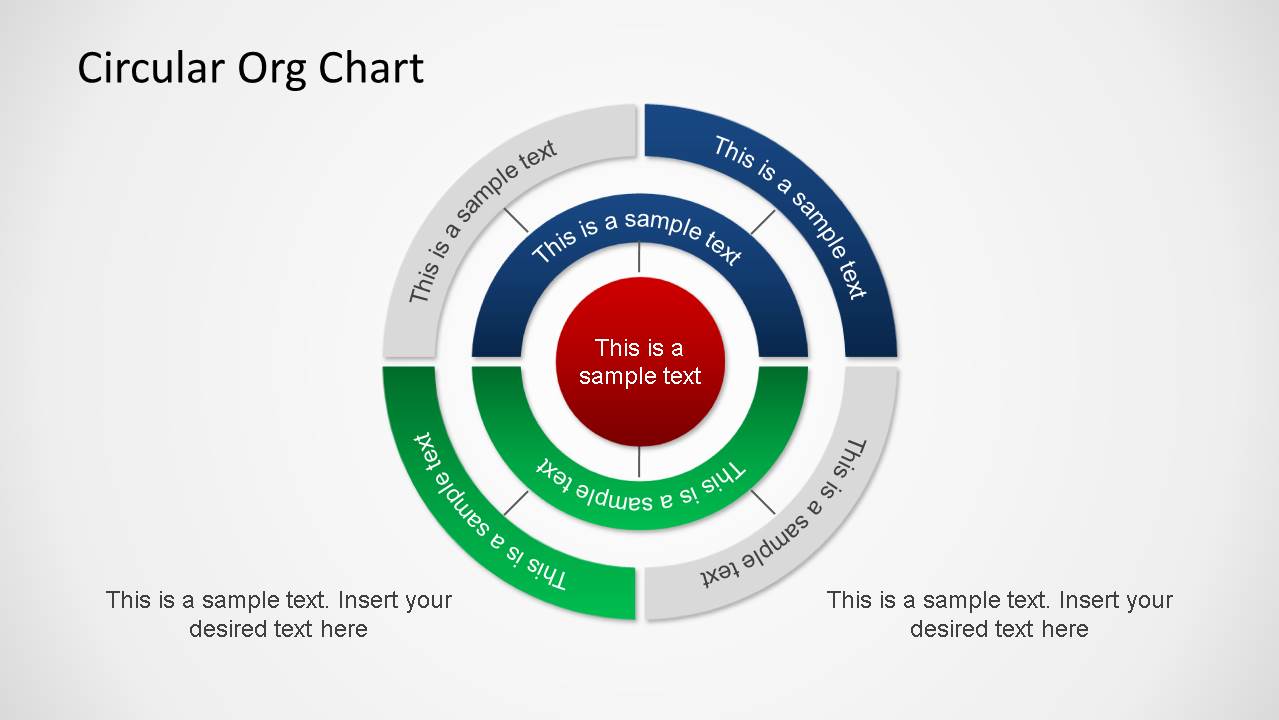 Circular Organizational Chart PowerPoint SlideModel