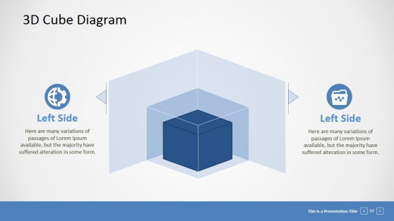 Concentric 3D Cubes for PowerPoint - SlideModel