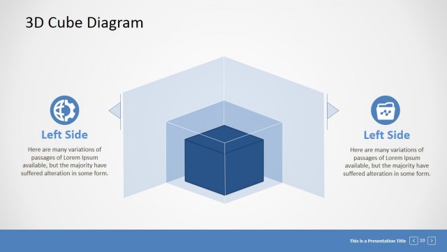 Concentric 3D Cubes for PowerPoint - SlideModel