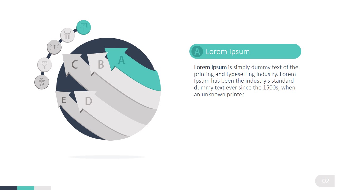 Grouped Arrows Trend PowerPoint Diagram - SlideModel