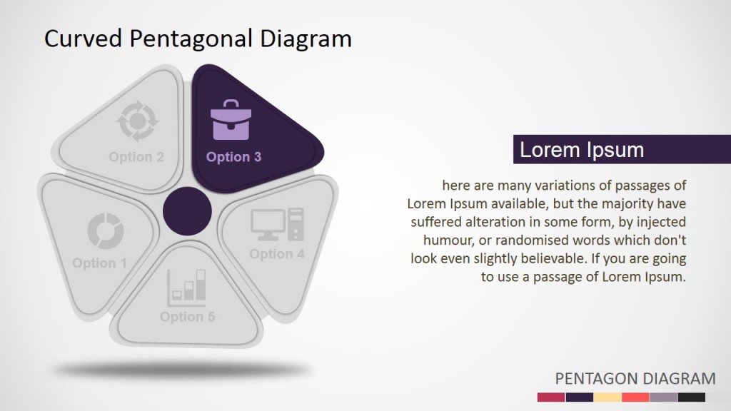 PowerPoint Pentagon 3D Shapes - SlideModel