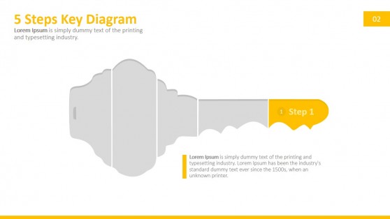 Five Steps Key Clipart for PowerPoint - SlideModel