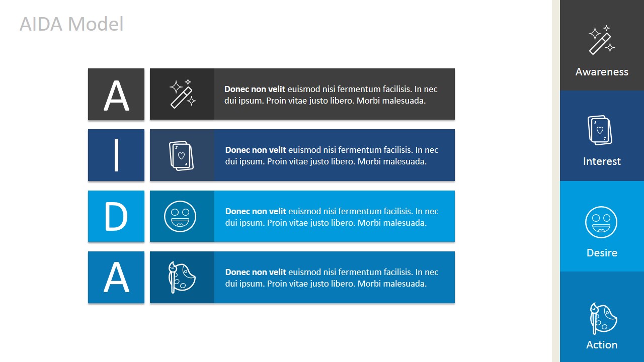 AIDA PowerPoint Template & Presentation Slides