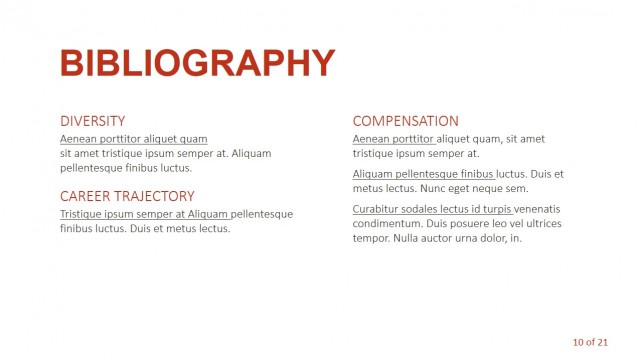 Bibliography Slide Design for PowerPoint - SlideModel