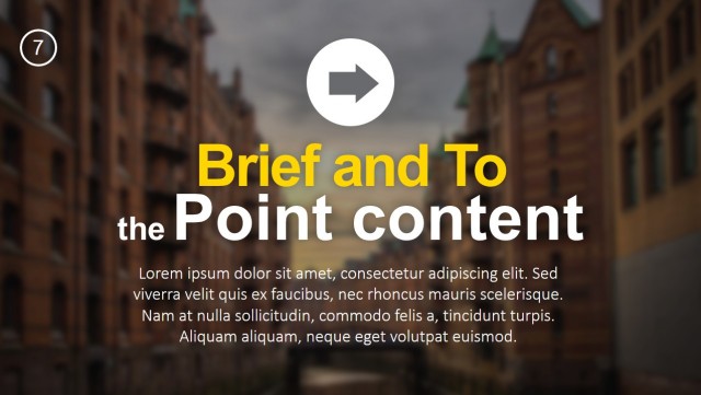 Brief and To the Point Content PowerPoint Template - SlideModel