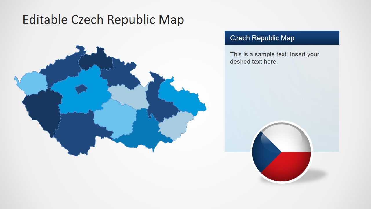 Czech Republic PowerPoint Map - SlideModel