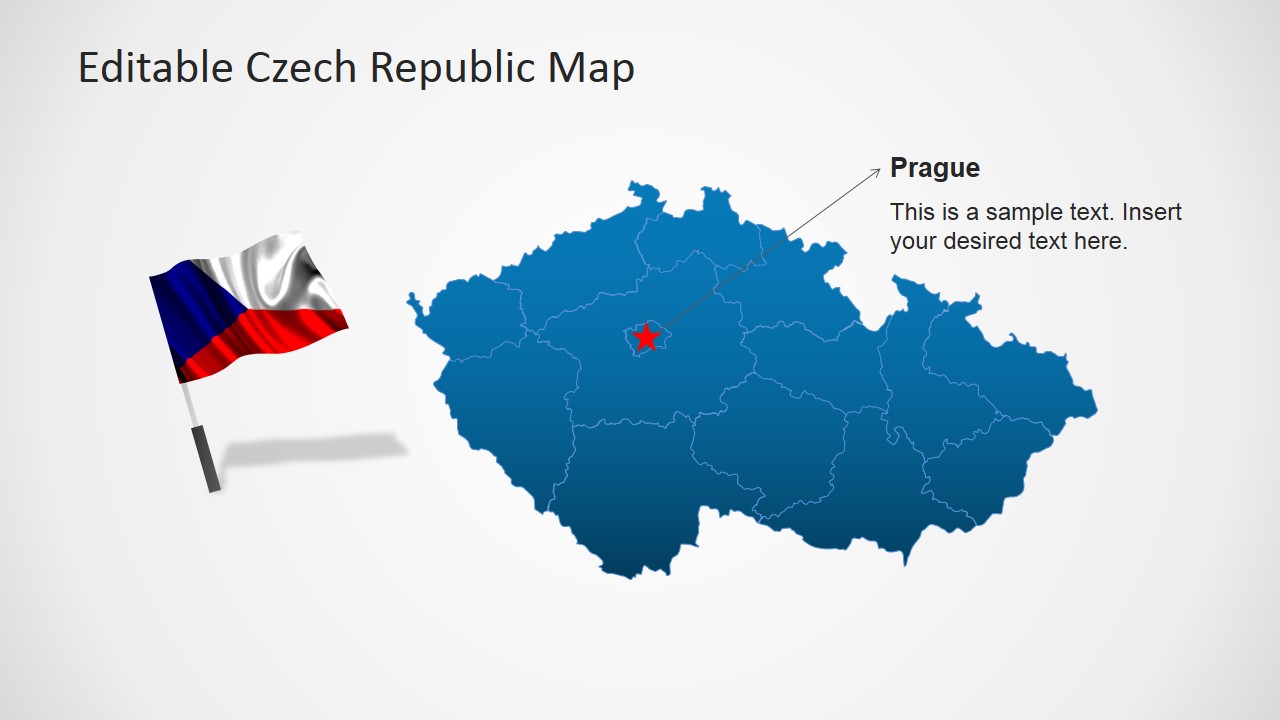 Czech Republic PowerPoint Map - SlideModel