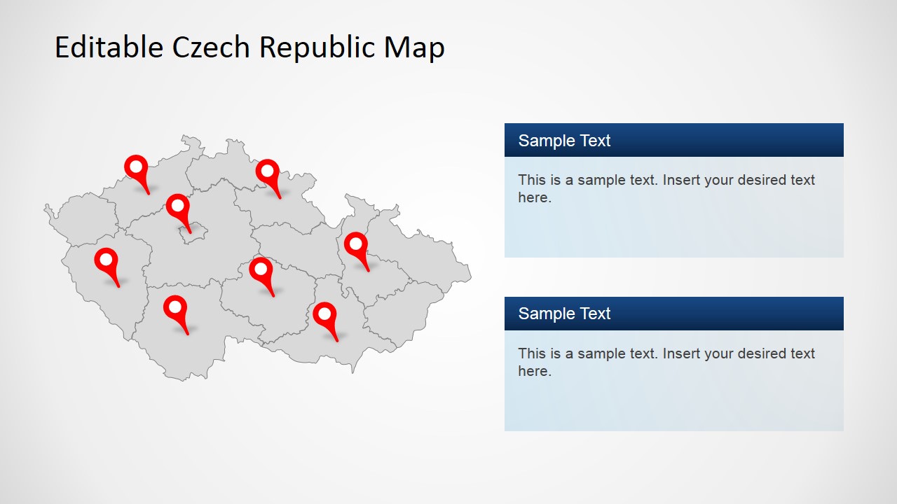 Czech Republic PowerPoint Map - SlideModel