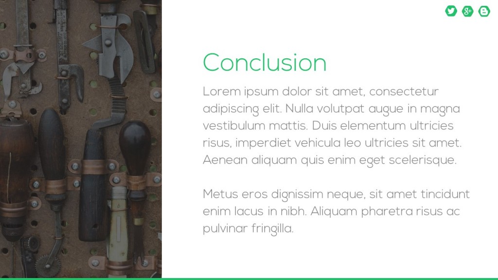List Of Tools PowerPoint Templates Conclusion - SlideModel