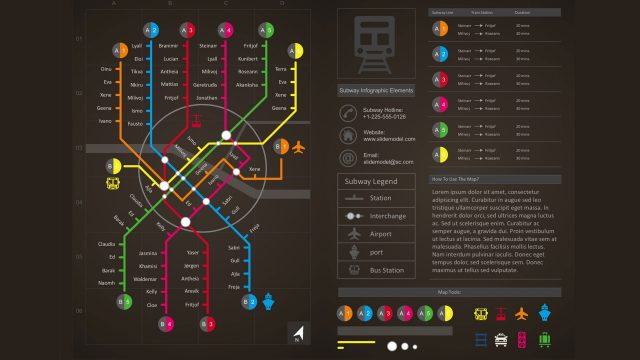 Metro Map PowerPoint Templates