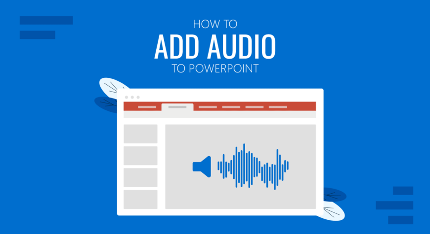 00 how to add audio powerpoint cover SlideModel