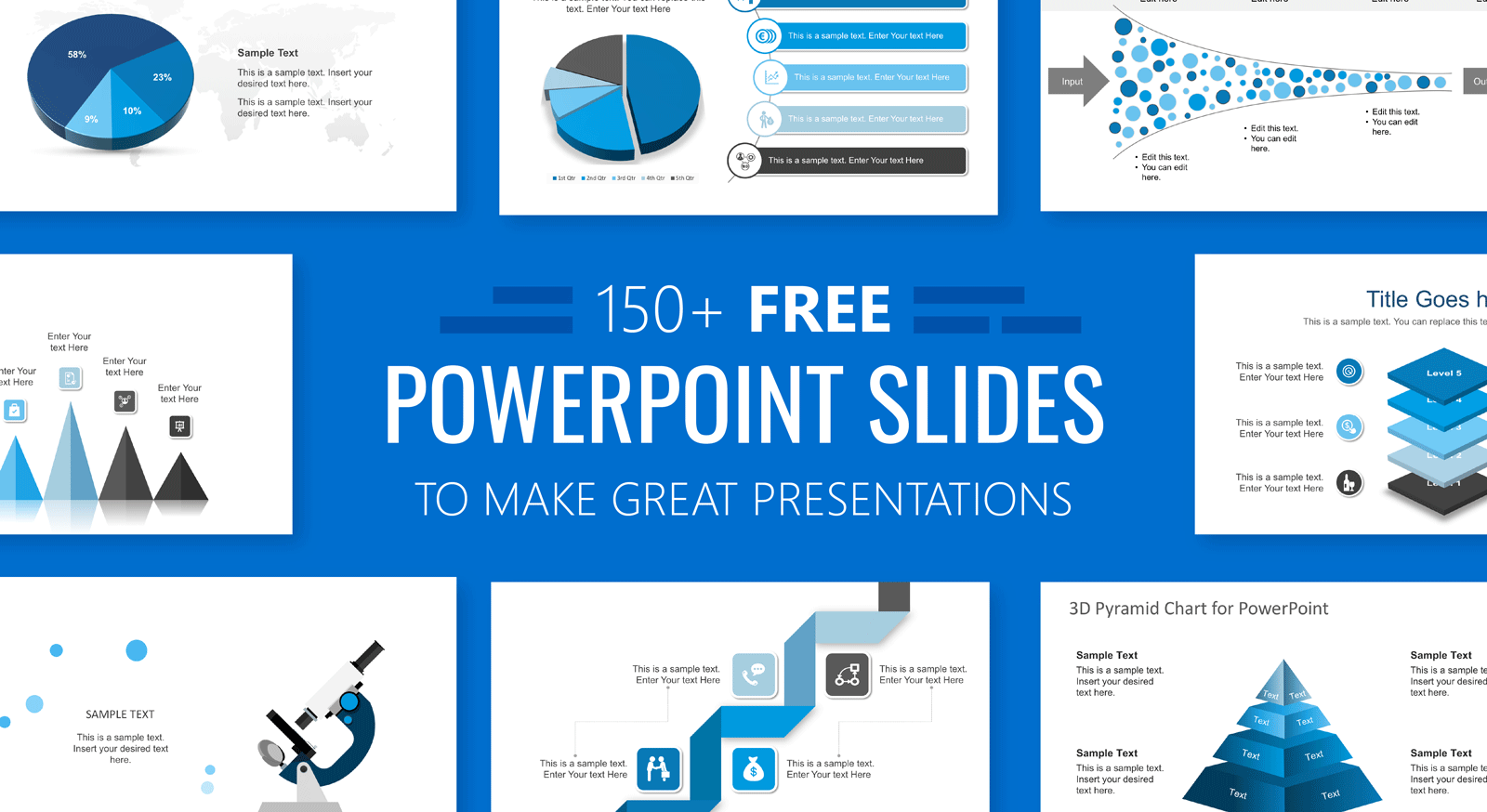 150 Free PowerPoint Slides For Visually Appealing Presentations