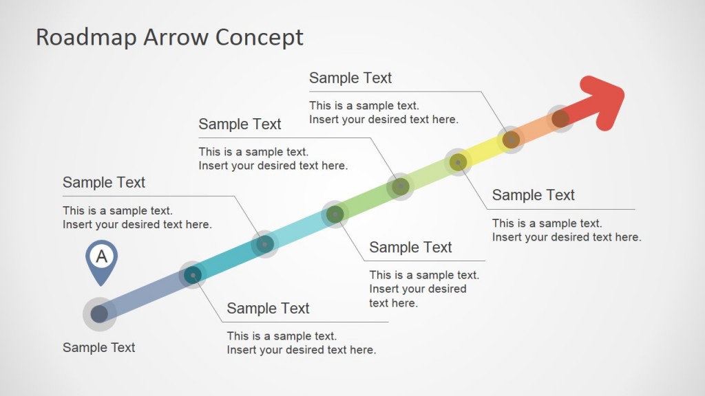 01-colorful-roadmap-arrow - SlideModel
