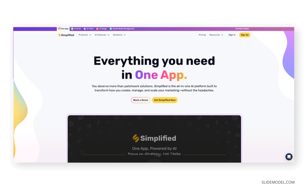 01-simplify-compare-slidemodel-ai-landing-page - SlideModel