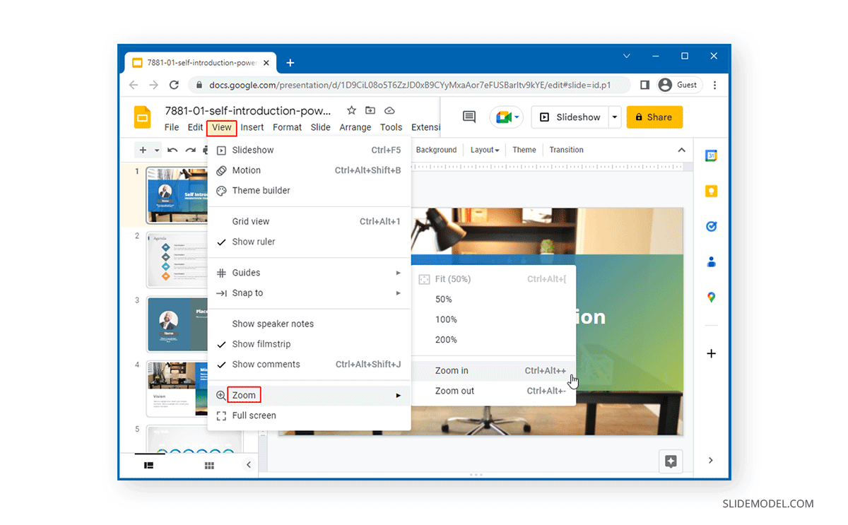 How To Zoom In On Google Slides Step by step Guide