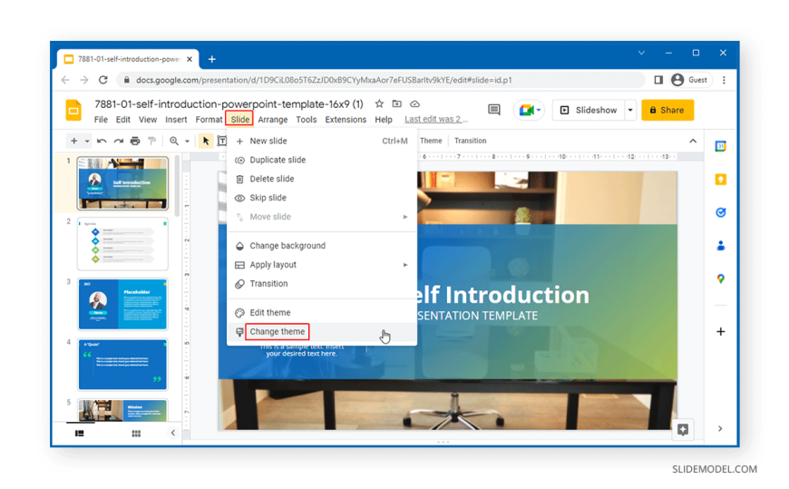 01 change theme in google slides SlideModel