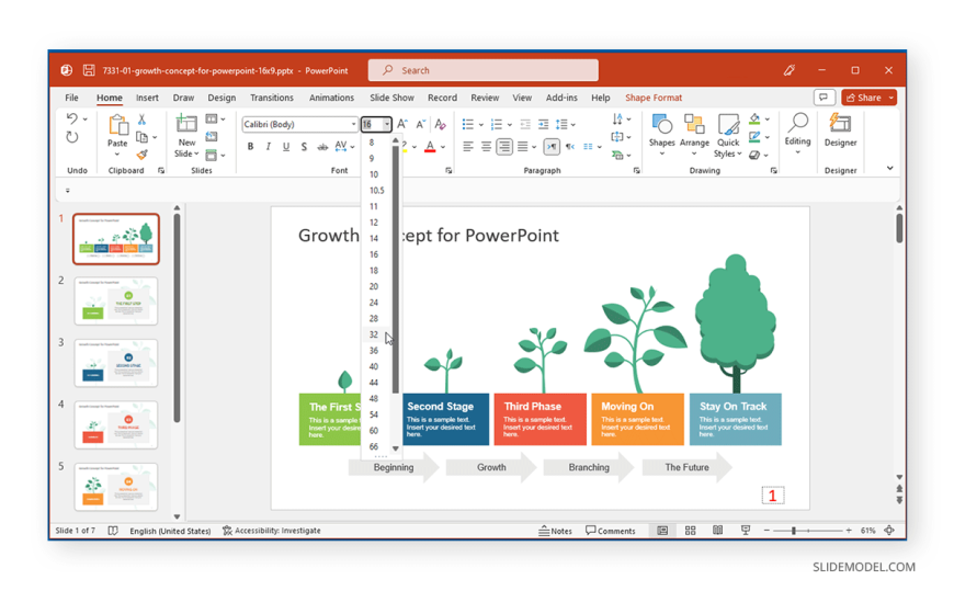 03 customize page number manually powerpoint SlideModel