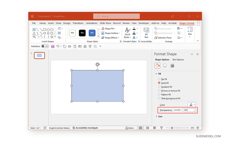 04 adding transparency effect to shape in powerpoint SlideModel