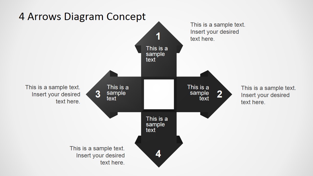 Free 4 Arrows Diagram Slides for PowerPoint & Google Slides