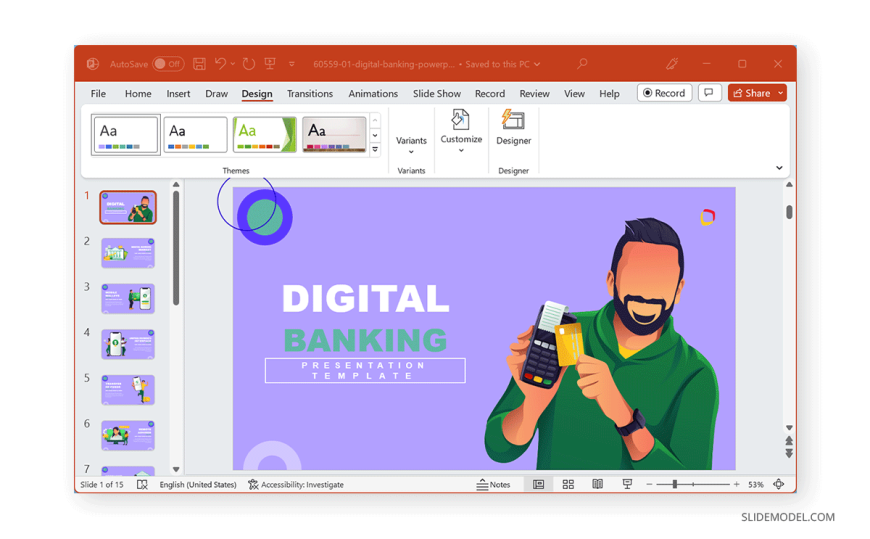 04 apply new template in powerpoint SlideModel