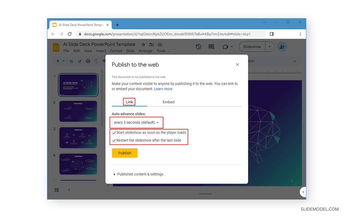 How To Make Google Slides Play Automatically