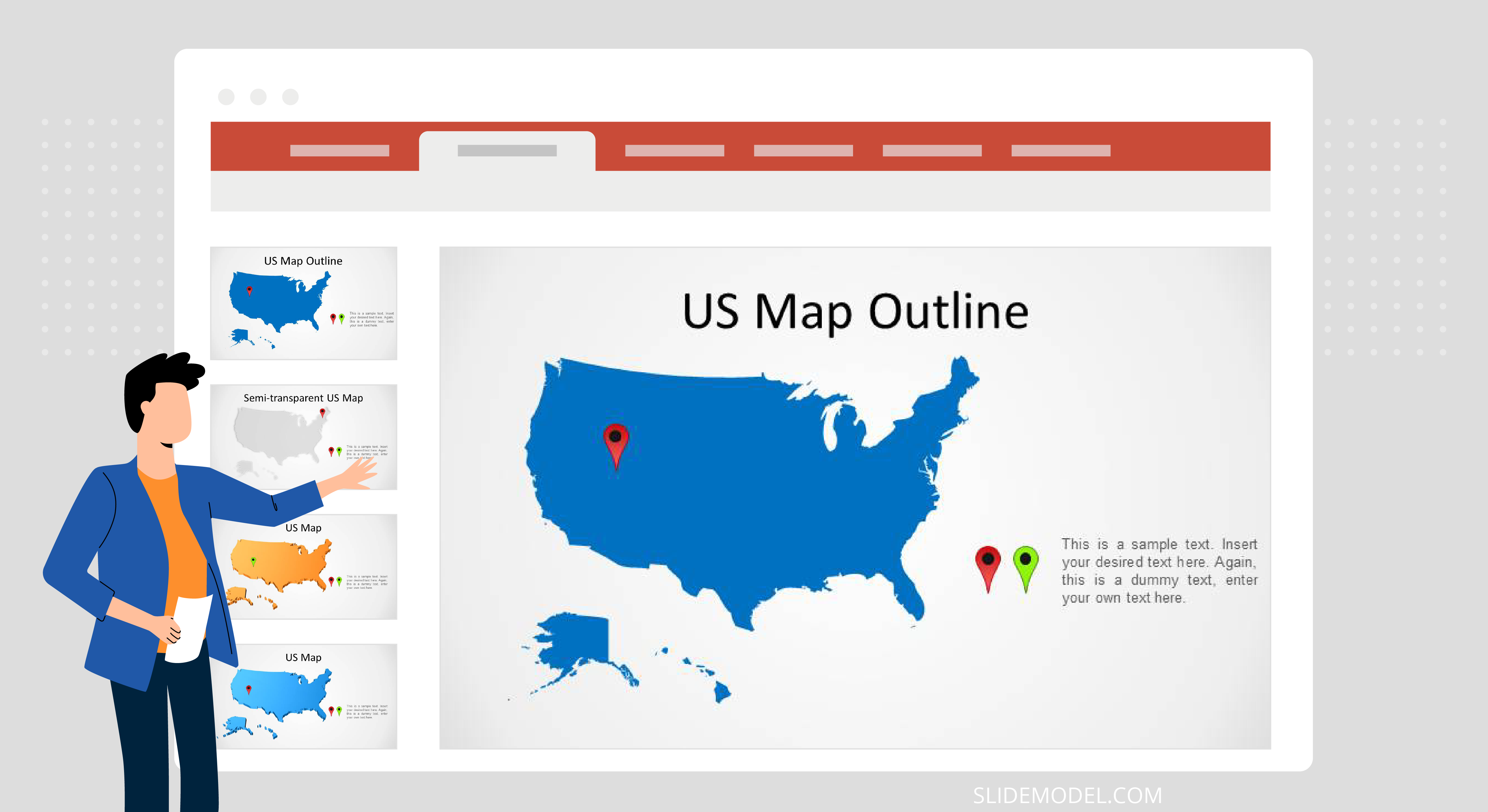 05 maps in powerpoint illustration 01 SlideModel