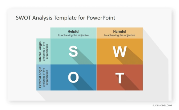 05 Multi Colored Swot Analysis Slide Deck Slidemodel