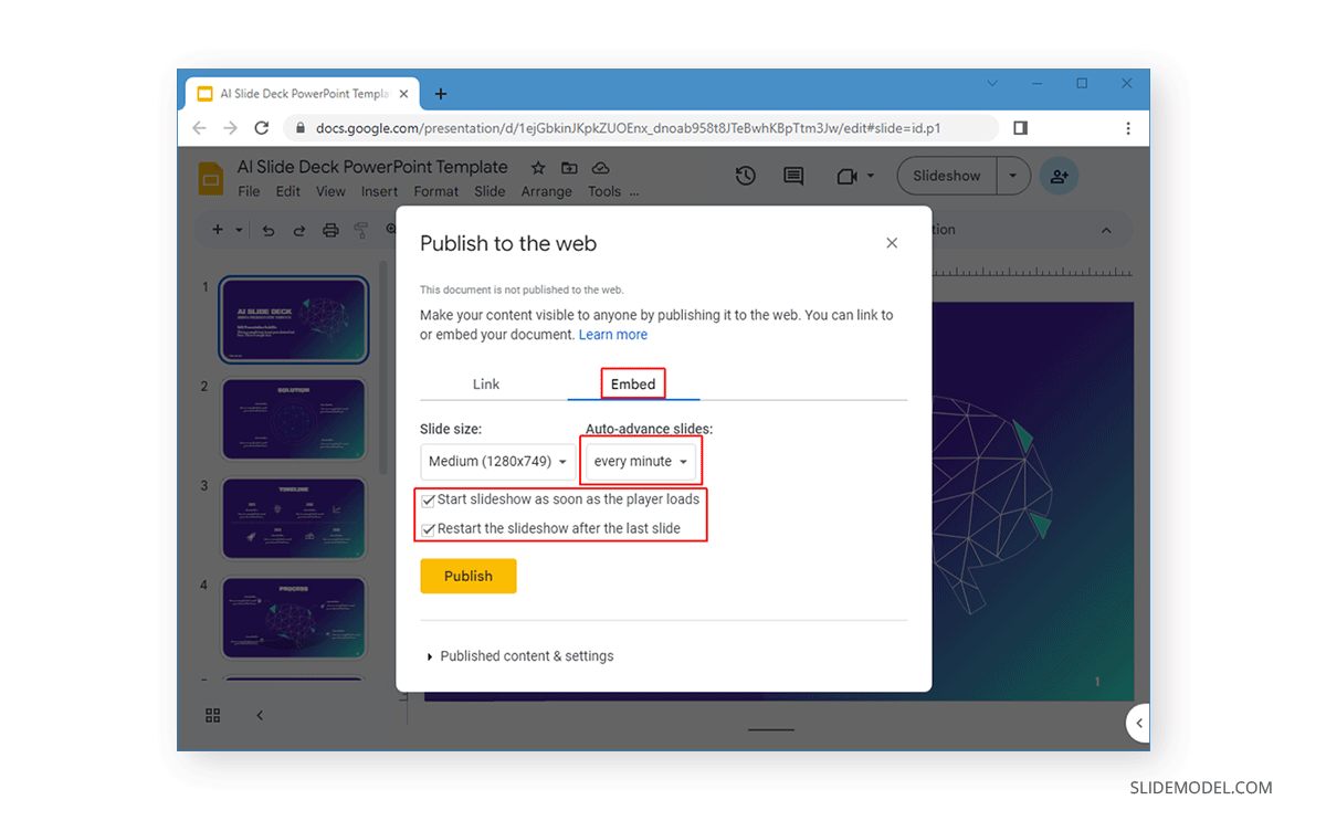 How To Make Google Slides Play Automatically