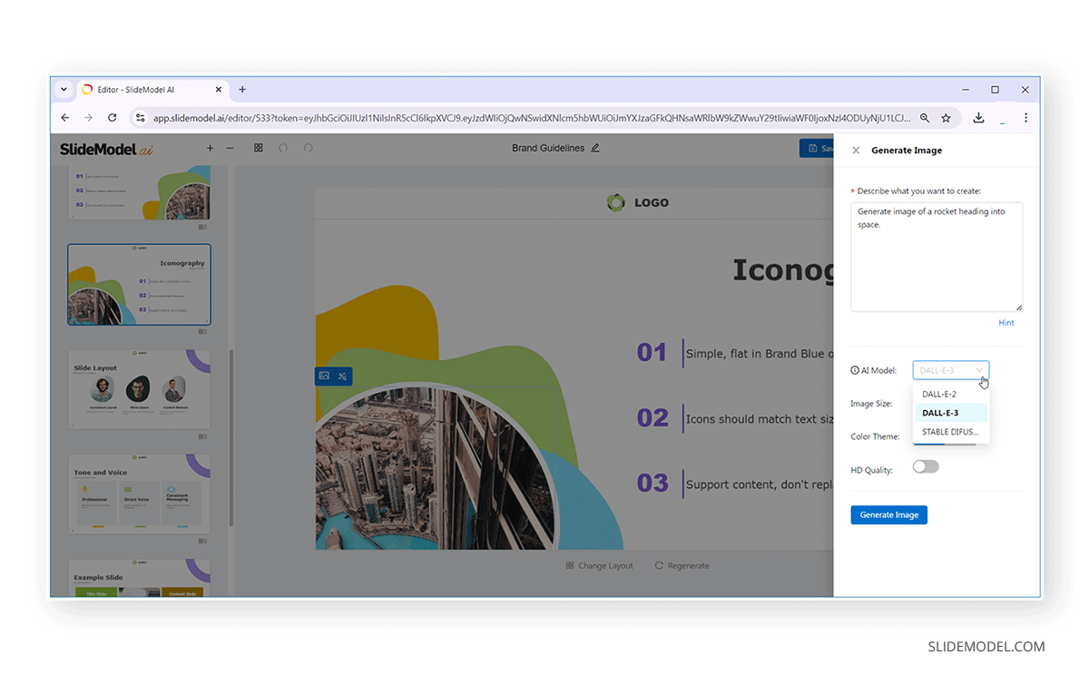 06-text-to-image-ppt-maker - SlideModel