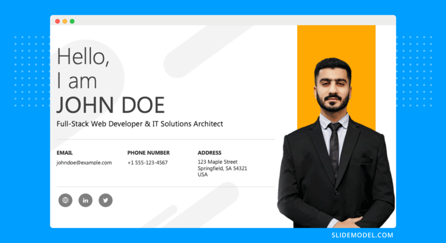 06-the-role-of-graphics-in-interview-portfolio-presentations - SlideModel