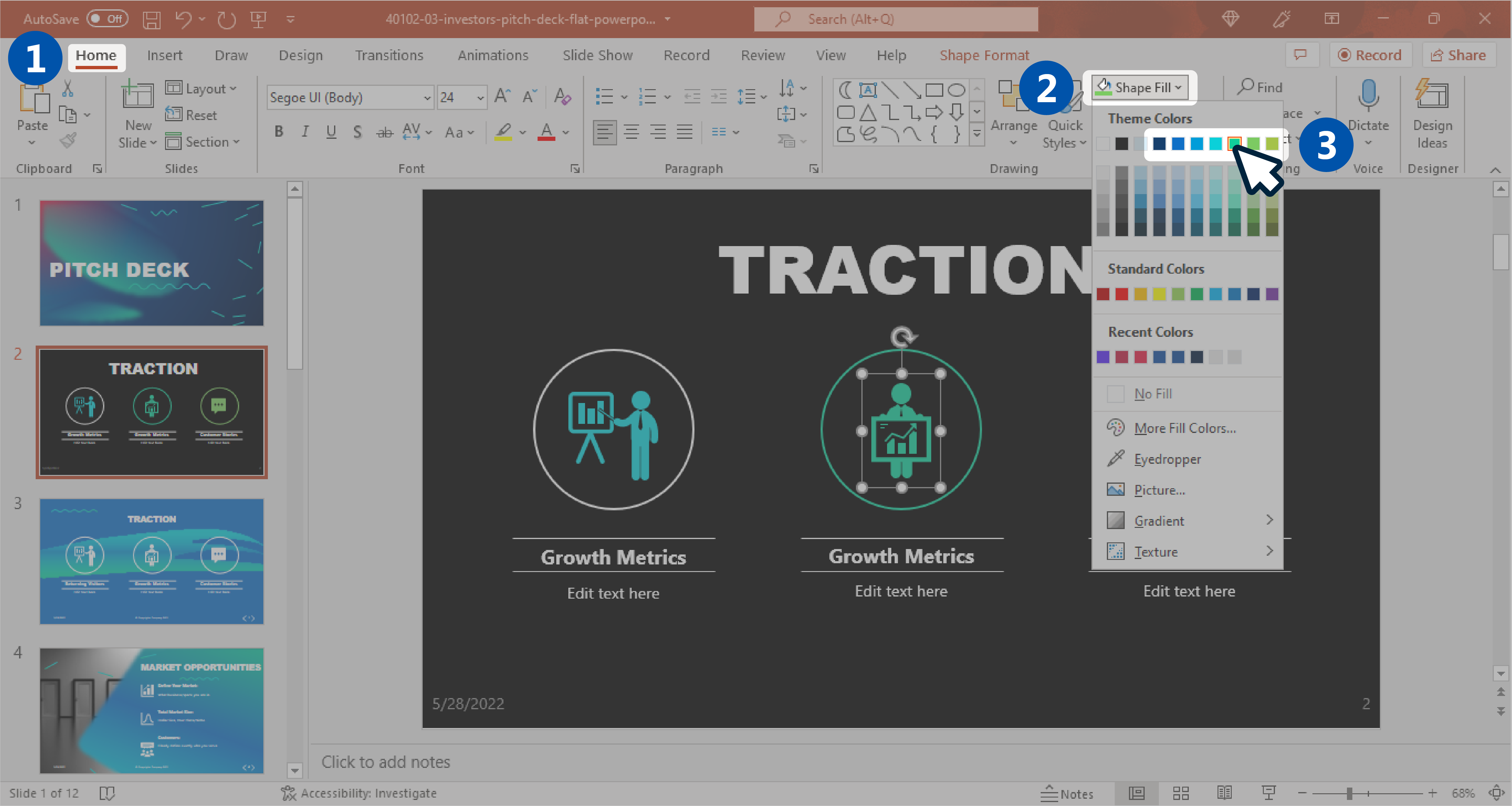 How to Use Theme Colors in PowerPoint with a Custom Palette