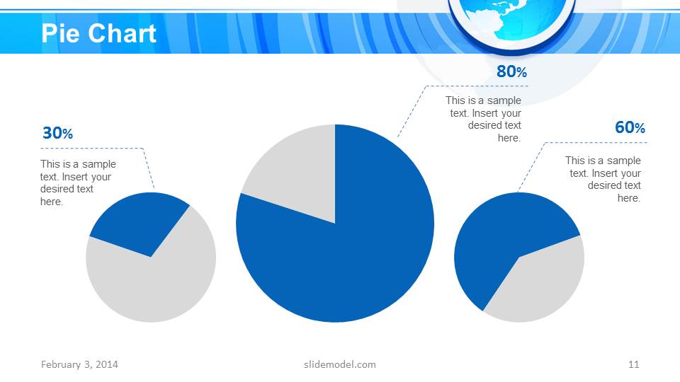 Blue Circle Professional PowerPoint Template & Slides
