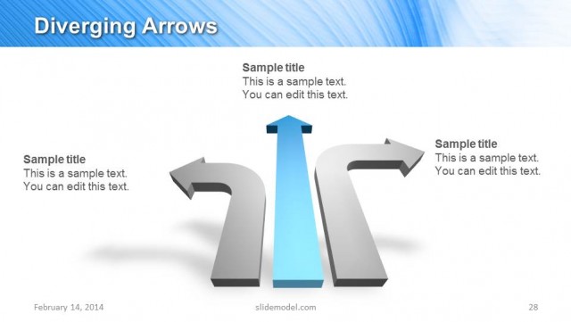 Three Arrows PowerPoint Template - SlideModel