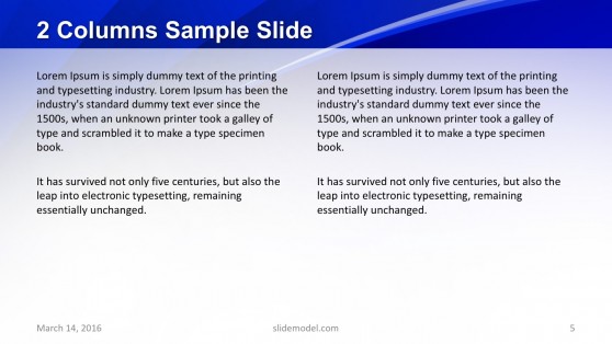 2 Column Presentation Details Slide - SlideModel