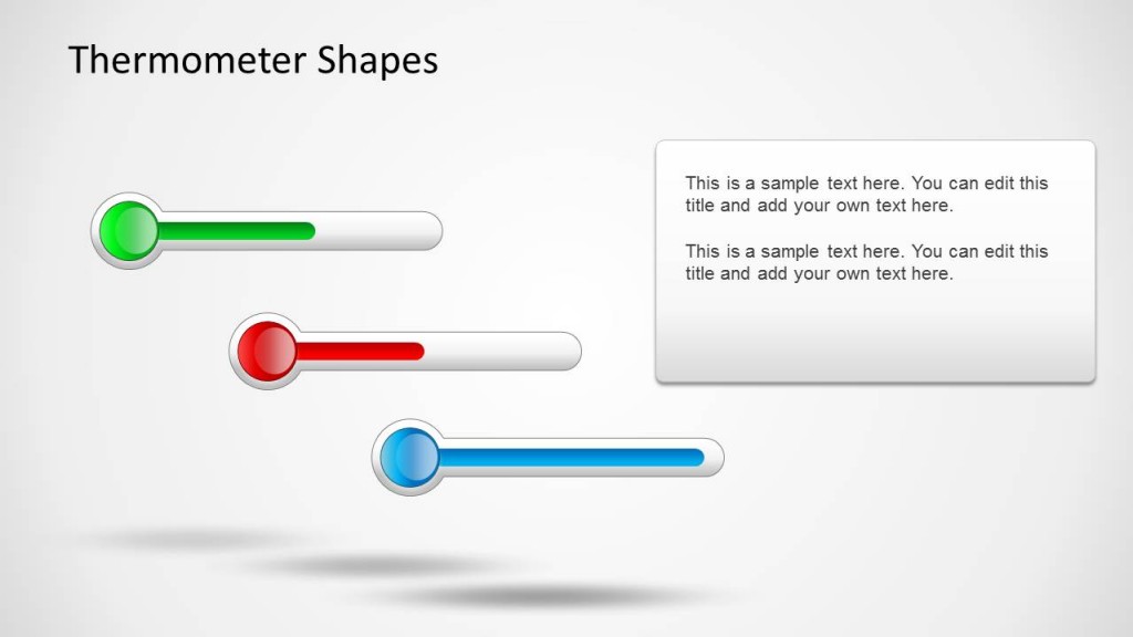 Lateral Thermometer Shapes for PowerPoint - SlideModel
