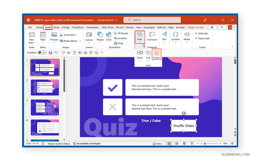11-add-action-to-button-powerpoint - SlideModel