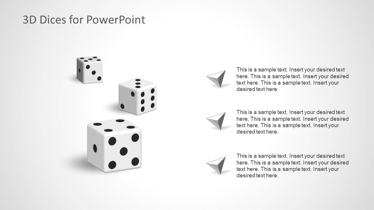 3D Dices for PowerPoint - SlideModel