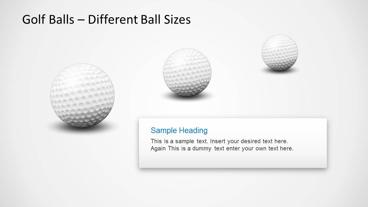 Golf Ball Shapes for PowerPoint & Presentation Slides