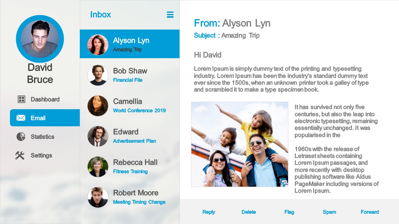 Creative Dashboard UX Mockup PowerPoint Template - SlideModel
