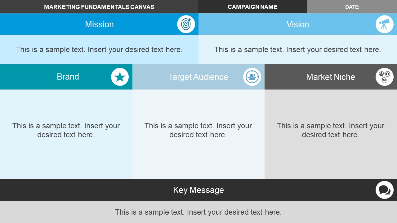 Marketing Fundamentals Canvas PowerPoint Template - SlideModel