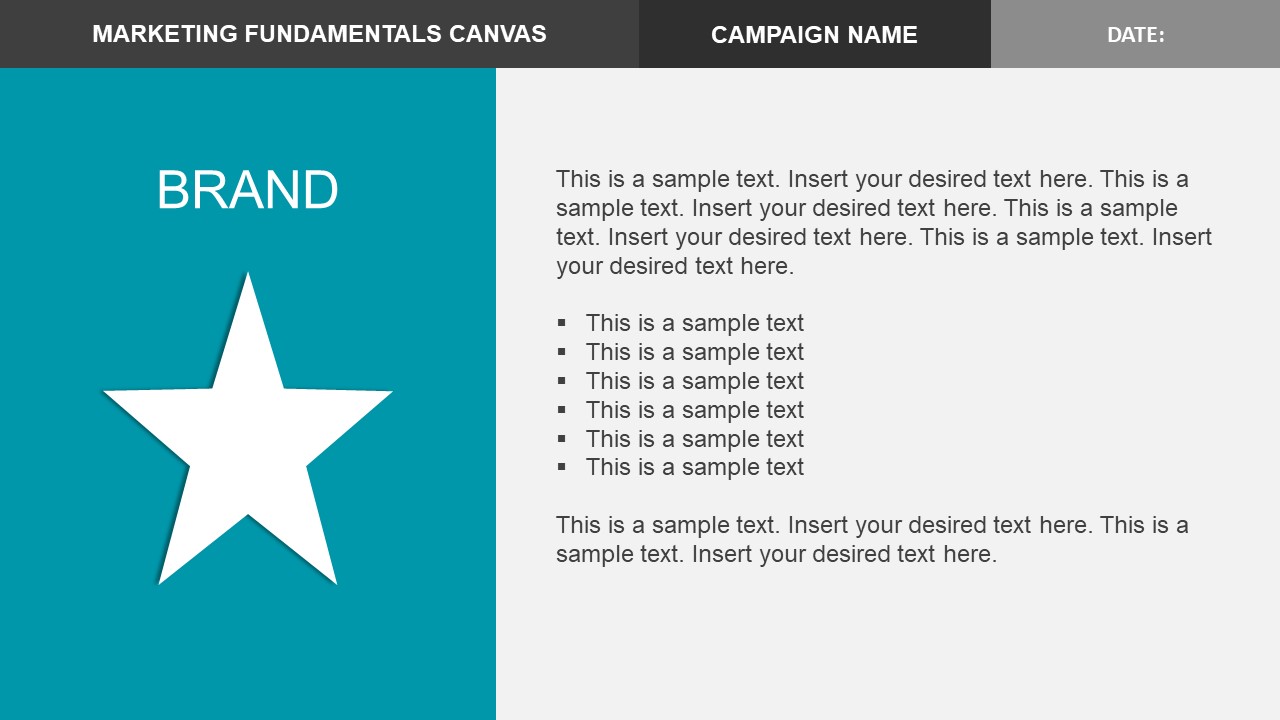 Marketing Fundamentals Canvas PowerPoint Template - SlideModel