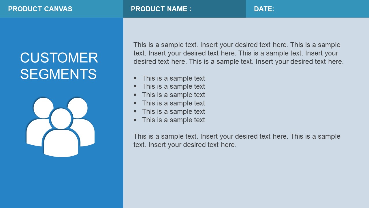 Product Canvas PowerPoint Template - SlideModel