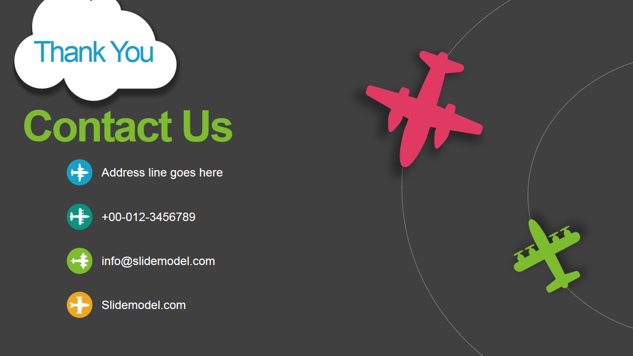 Flying Concept PowerPoint Template - SlideModel