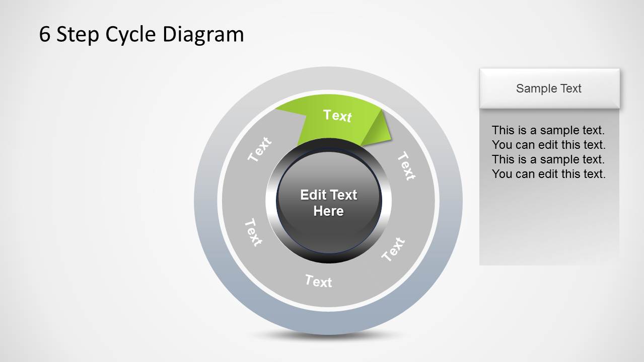 6-Step Cycle Process Diagram for PowerPoint & Slides