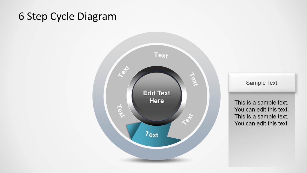6-Step Cycle Process Diagram for PowerPoint & Slides