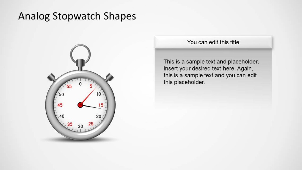 Analog Stopwatch Clipart for PowerPoint - SlideModel