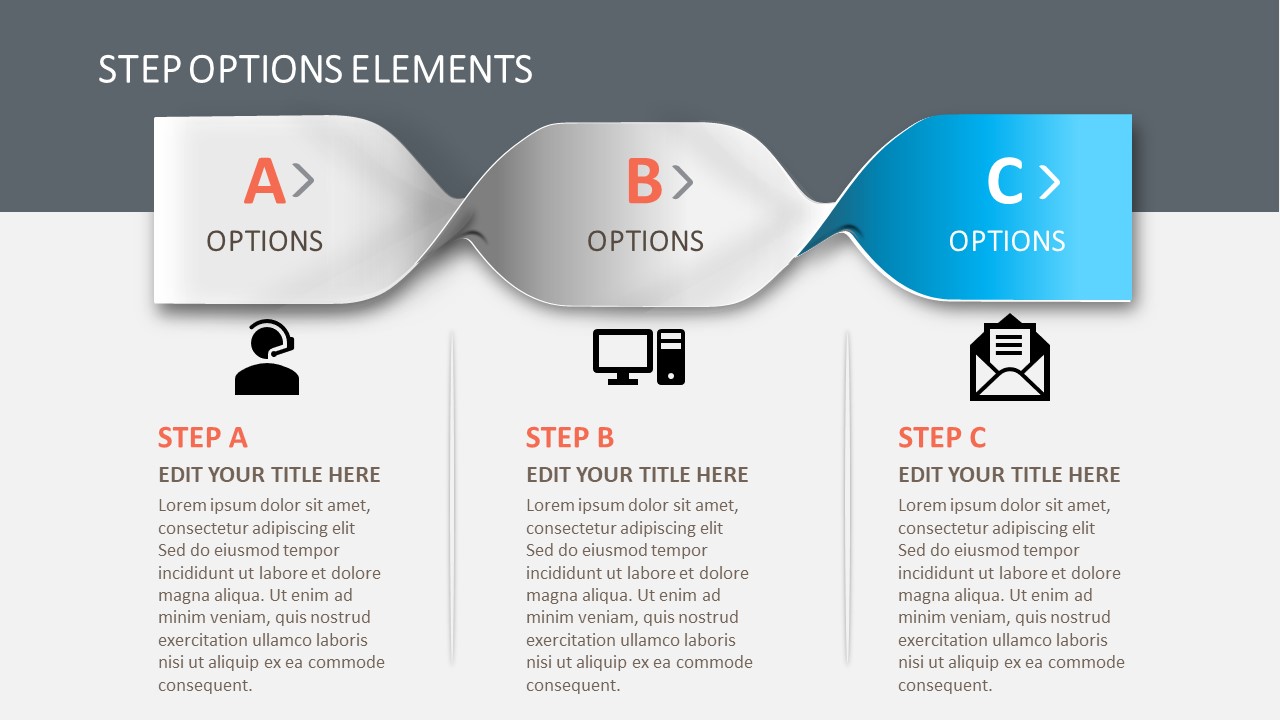 3 Steps Braid PowerPoint Diagram - SlideModel