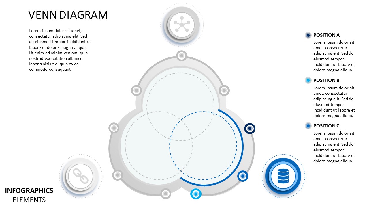 Venn Diagram Material Design for PowerPoint - SlideModel