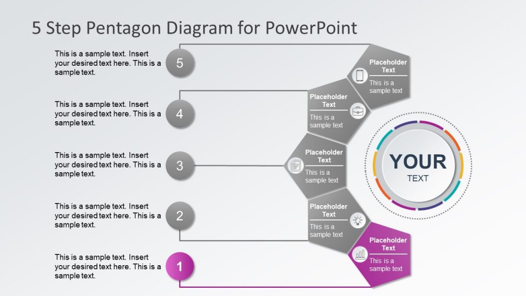 5 Step PowerPoint Pentagon Diagram - SlideModel 5 Step PowerPoint Pentagon Diagram - SlideModel