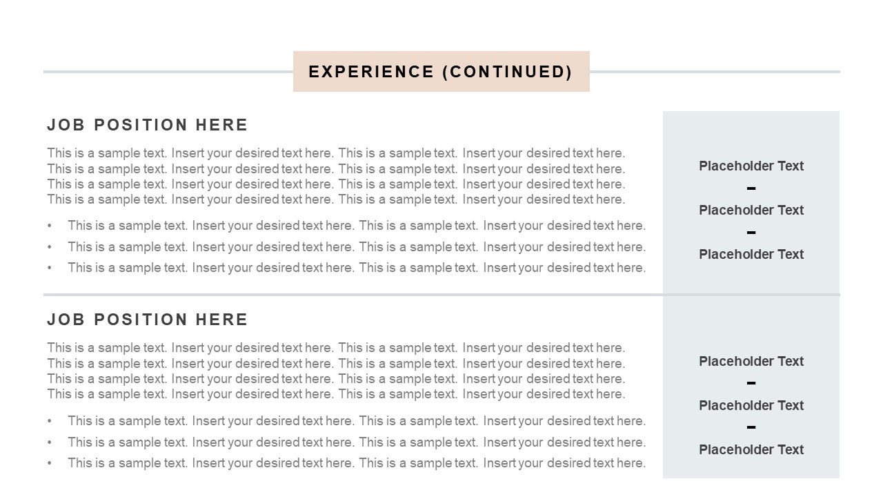 Professional Resume PowerPoint Template & Slides